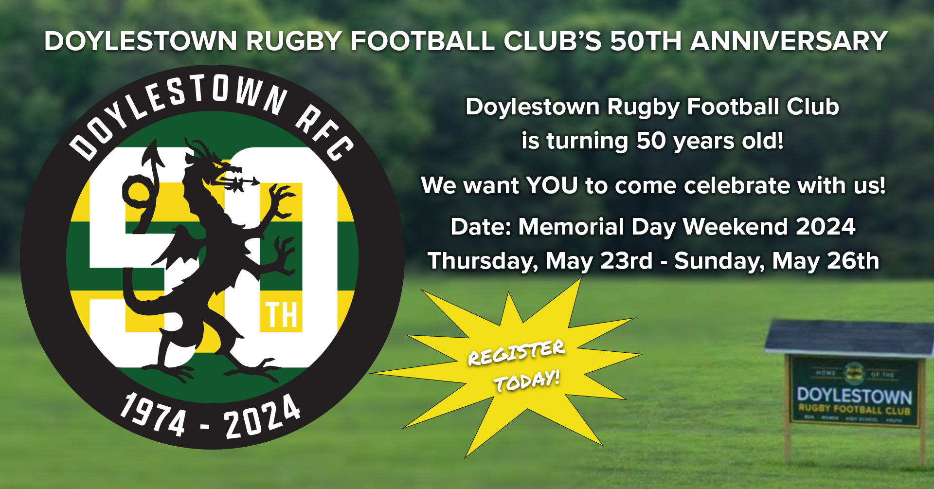 DRFC 50th Reunion | Doylestown Rugby Football Club